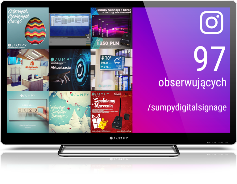 Harmonogramy, reklamy, pogoda, kursy walut, filmy na monitorach ...