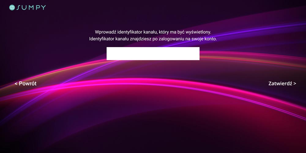 Aplikacja Sumpy Ustawienie Kanału